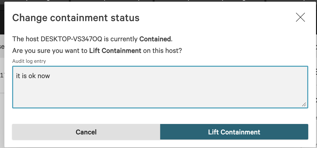 Crowdstrike Endpoint Protection Zero Trust Host Containment Integration