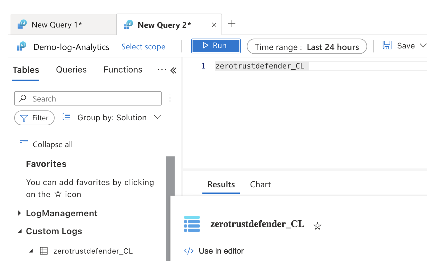 Sentinel Incident integration and Log Analytics Logging with Zero Trust ...